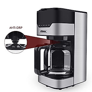 Korex Smart Coffee Maker, 1.5L Drip Filter Coffee Machine Easy Programmable Connectivity with APP Alexa Glass Carafe Reusable Filter Anti-Drip Function Boil-Dry Protection 900W