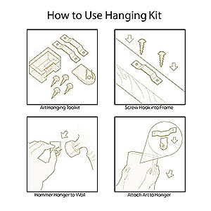 IDEA4WALL Framed Canvas Print Wall Art Geometric Mid-Century Tropical Dot Collage Abstract Shapes Illustrations Modern Art Decorative Bohemian for Living Room, Bedroom, Office - 16"x24" Natural