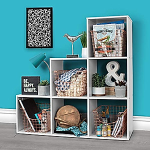 Spectrum Diversified Scoop Wire Basket, Vintage-Inspired Steel Storage Solution for Kitchen, Pantry, Closet, Bathroom, Craft Room & Garage, Small, Industrial Gray