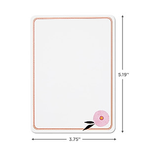 Hallmark Reusable Fabric Gift Wrap (1 Sheet: 26" x 26" Pink and Orange Modern Floral) for Birthdays, Bridal Showers, Valentine's Day, Easter, Mother's Day