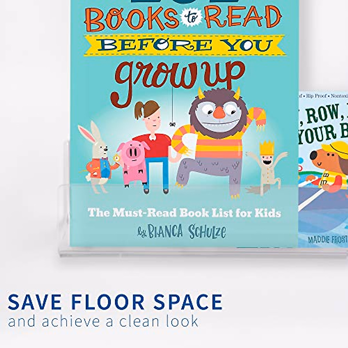 VIVO Dual Acrylic 36 inch Floating Bookshelves for Wall Display, Clear Organizer Shelves for Office, Kids Room, Nursery, and More 2-Pack, MOUNT-SF36C