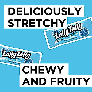 Laffy Taffy Candy, Blue Raspberry Flavored, Individually Wrapped Candy (145 Pieces)