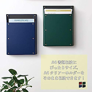 King Jim 4755 Magnetic Storage Case, A4 Size, Vertical, Blue