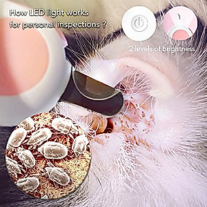 Nail Clipper for Cats Dogs, Cat Nail Clipper Dog Nail Clipper Nail Trimmer Tool with Light to Avoid Nail Hurtings, Perfect for Small Animals Such as Cats, Dog, Bird, Rabbits (Green)