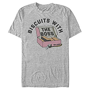 Ted Lasso Warner Brothers Buscuit Boss Men's Tops Short Sleeve Tee Shirt Athletic Heather