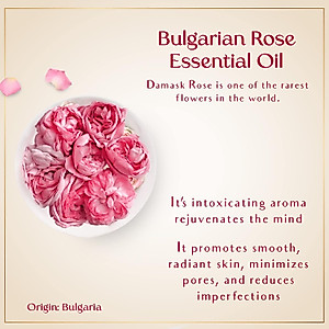 SAFA Rosé Oil - Organic Oil for Face, Body, Hair, Nails & Aromatherapy | Bulgarian Rose Essential Oil & Organic Floating Rose Petals | Moisturizer for Women & Men - 4 Fl Oz (1)