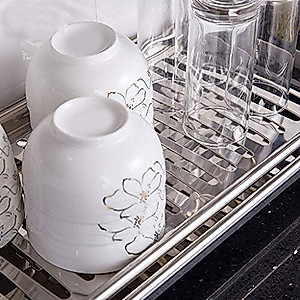 SDGH Steel Kitchen Dish Rack - Drain Kitchen Rack Wall Hanging Wall Hanging Dishware Storage Rack