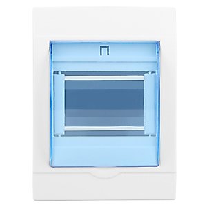 Plastic Distribution Box 3-4 Ways Wall Power Distribution Box for Circuit Breaker Indoor on The Wall with Transparent Cover