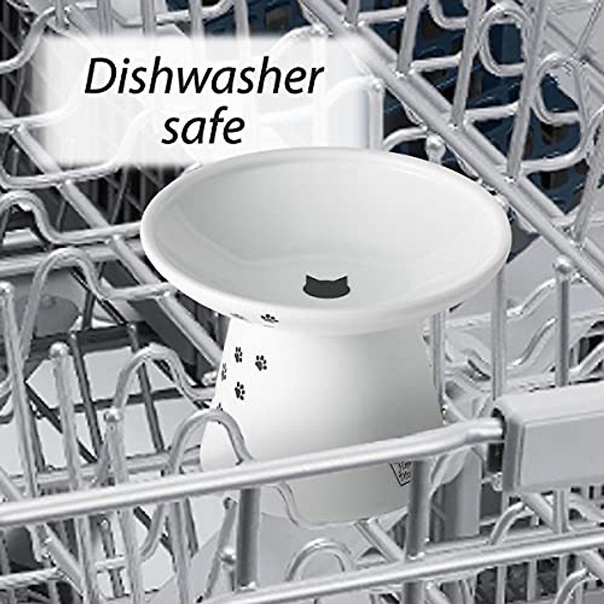 Necoichi Extra Wide Raised Cat Food Bowl (Cat, Extra Wide)