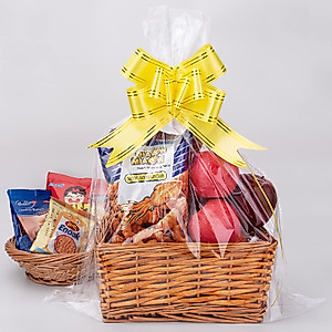 Awpeye Cellophane Bags 18x24 Inches, 25 Pack Cellophane Gift Bags, Cellophane Wide Clear Bags For Mugs, Wine Bottles And Small Baskets 2 Mil Thick