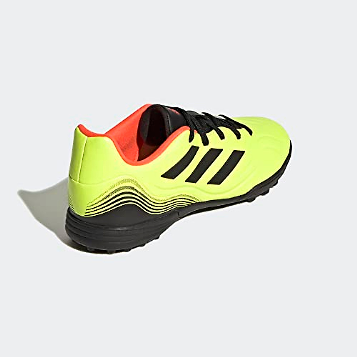 adidas Copa Sense.3 Turf Soccer Shoe, Team Solar Yellow/Black/Solar Red, 4.5 US Unisex Big Kid