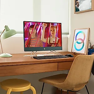 HP 23.8" FHD Touchscreen All-in-One, Intel Pentium Silver J5040 Processor, 16GB RAM, 1TB PCIe SSD, IR Webcam, HDMI, RJ-45, Wi-Fi 6, Wireless K&B, Windows 11 Home, Starry Forest