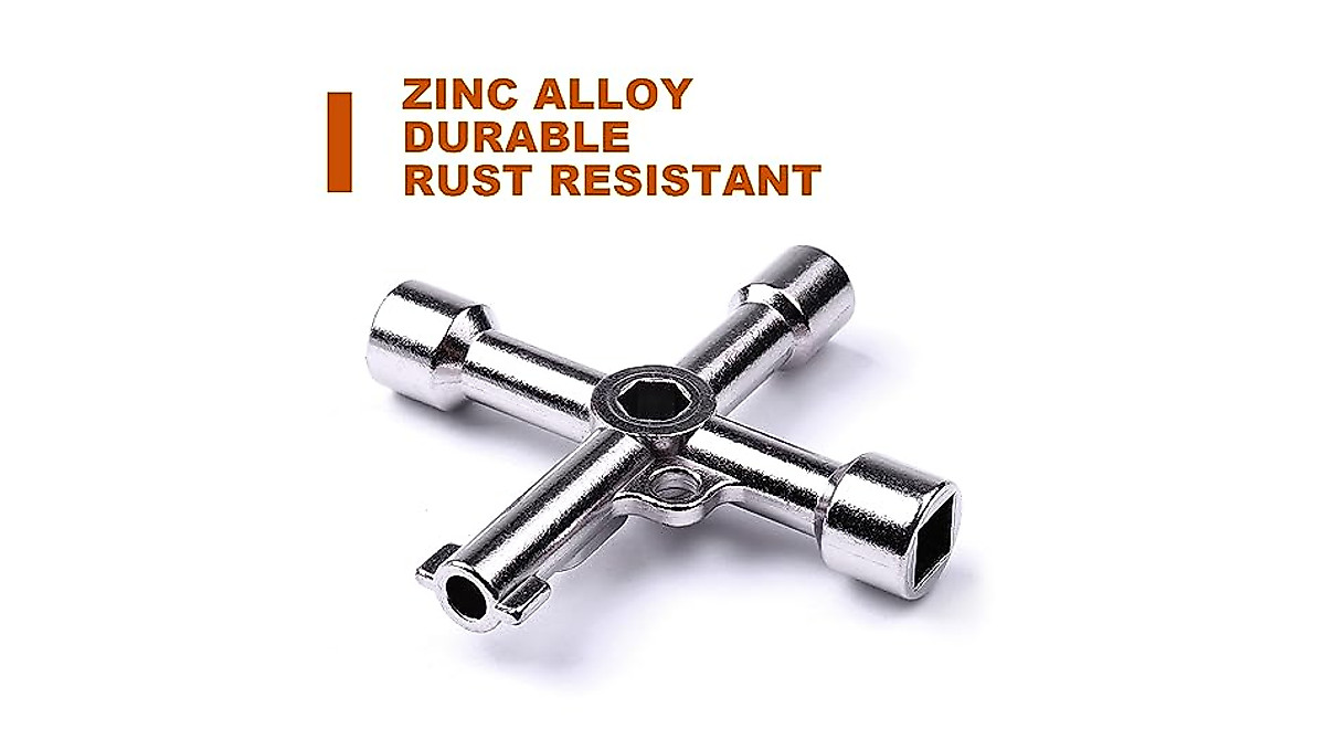 ATOPLEE 4-Way Utility Key for Faucets and Valves