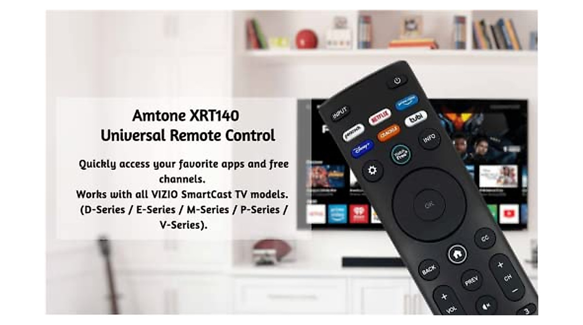 Vizio Replacement Remote Amtone Xrt140 W Netflix Disney