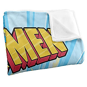 Marvel Blanket, 36"x58" X-Men Character Group Logo Silky Touch Super Soft Throw Blanket