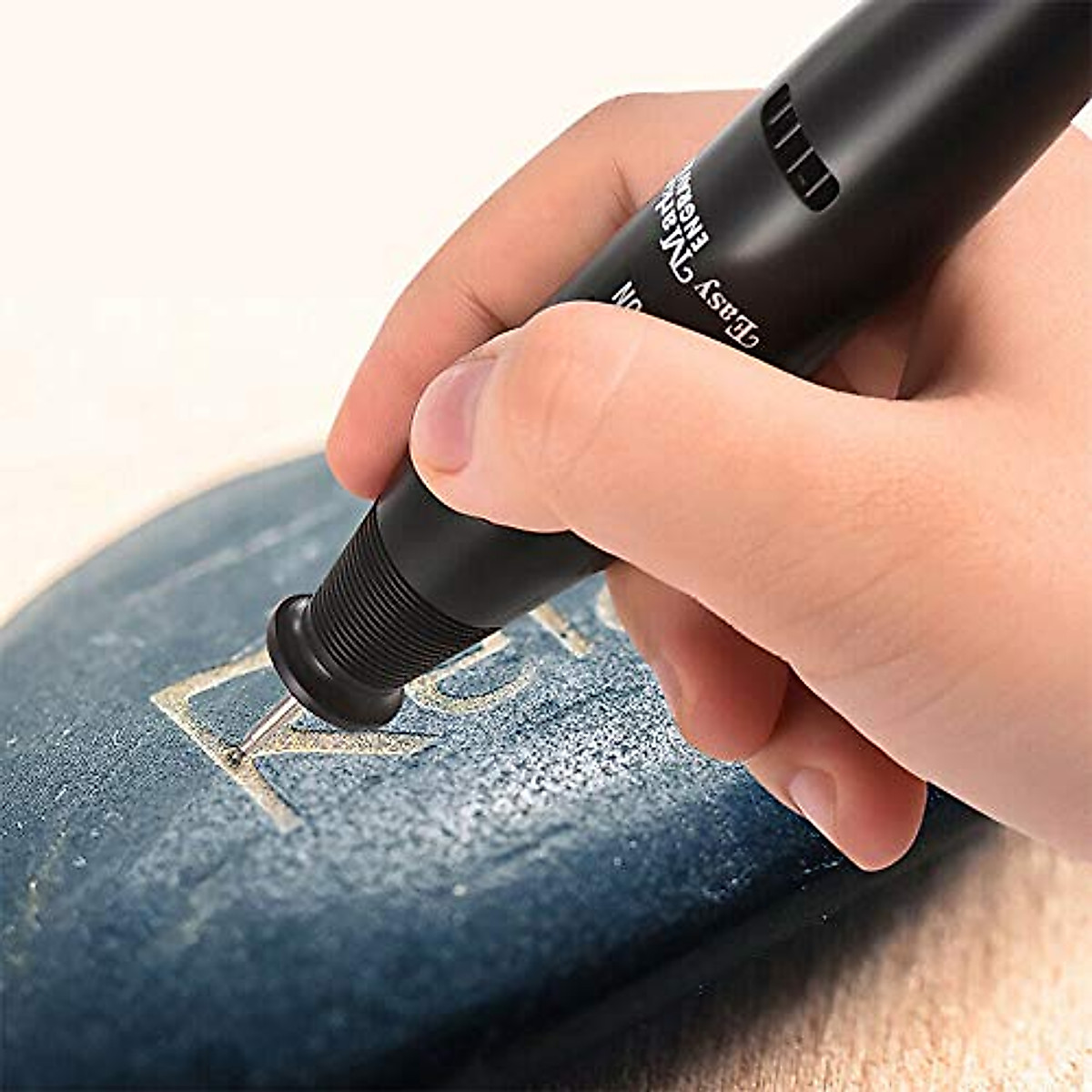 Electric Engraving Machine Mini DIY Etcher Engraving Carve Machine Tool Kit with Diamond Tip Bit to Engrave on Metal Glass Ceramic Plastic Wood Jewelry Stone