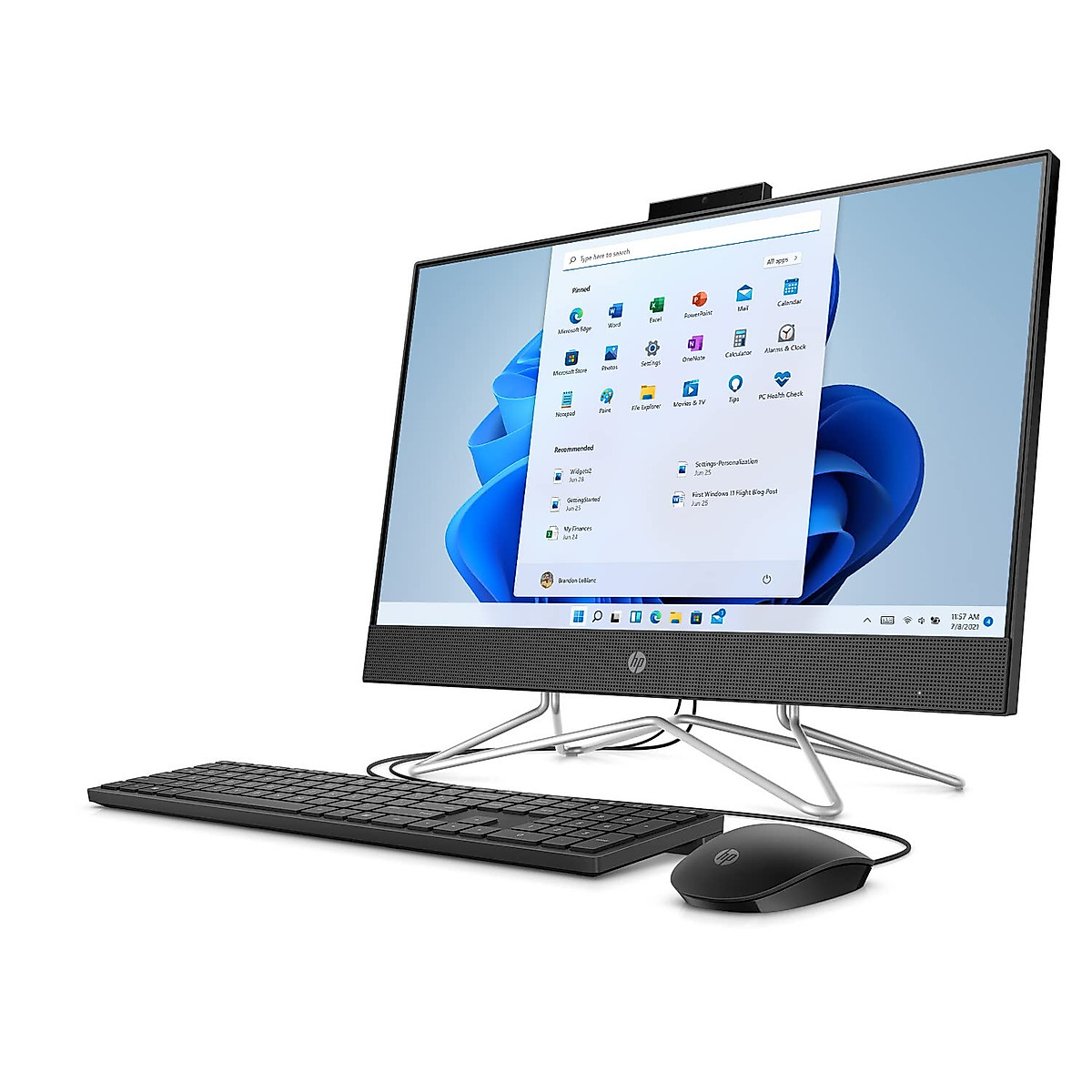 HP [Windows 11 Home] Newest All-in-One Desktop | 23.8" Full HD Screen | Intel Core i5-1135G7 Processor |32GB RAM | 1TB SSD | Webcam | DVD-RW | Black