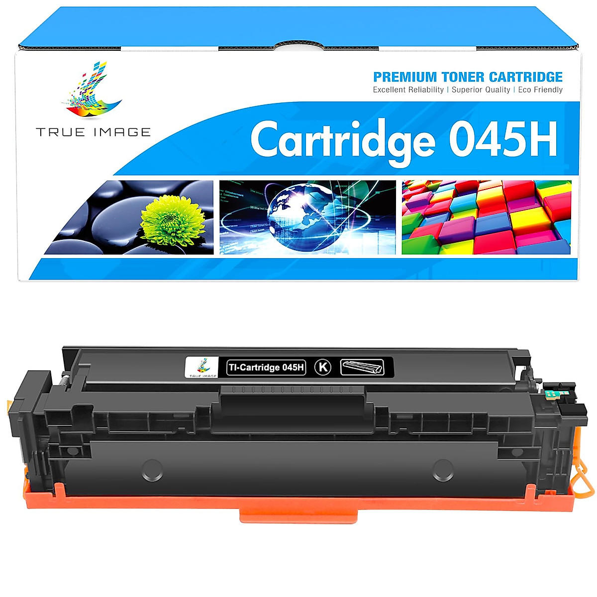 TRUE IMAGE Compatible Toner Cartridge Replacement for Canon 045 045H CRG-045H MF634 Color ImageCLASS MF634Cdw MF632Cdw LBP612Cdw MF632 Printer Ink (Black, 1-Pack)