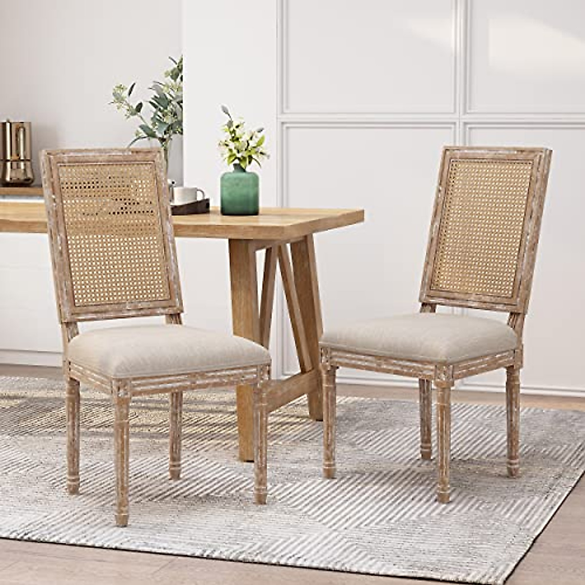 Christopher Knight Home Regina Dining Chair, Wood, Beige + Natural