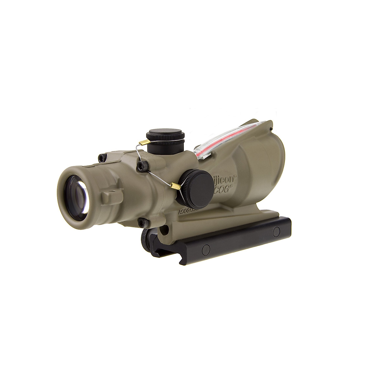 Trijicon ACOG TA31-D-100310 4x 32 Dual Illuminated Red Chevron .223 BAC Reticle Scope, Dark Earth