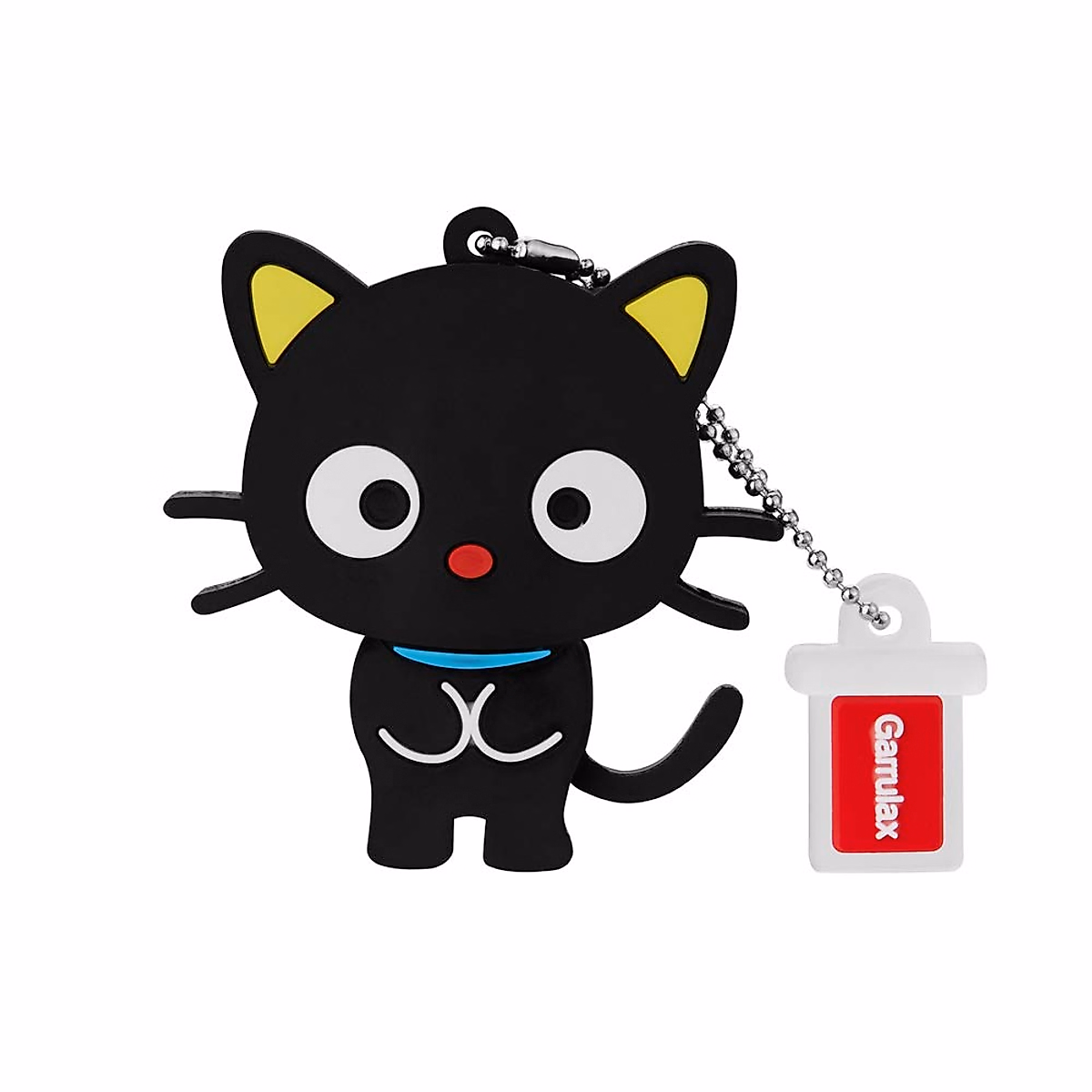 GARRULAX USB Flash Drive, 8GB / 16GB / 32GB USB 2.0 Silicone Cute Animal USB Memory Stick Date Storage Pendrive Thumb Drives (32GB, Black Cat)