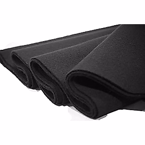 Acrylic Felt Fabric 72" Wide by 36" Long | Craft Felt for DIY Projects, Costumes, Decoration, Holidays | IceFabrics | 1 Yard - Black
