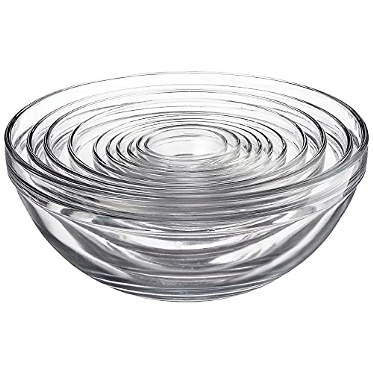 Anchor Hocking 10 Piece Mixing Bowl Set, Nesting Serving Bowls & Mixing Bowls (1 oz, 2 oz, 4 oz, 6 oz, 10 oz, 16 oz, 1 Qt, 1.5 Qt, 2.5 Qt, 3.5 Qt)