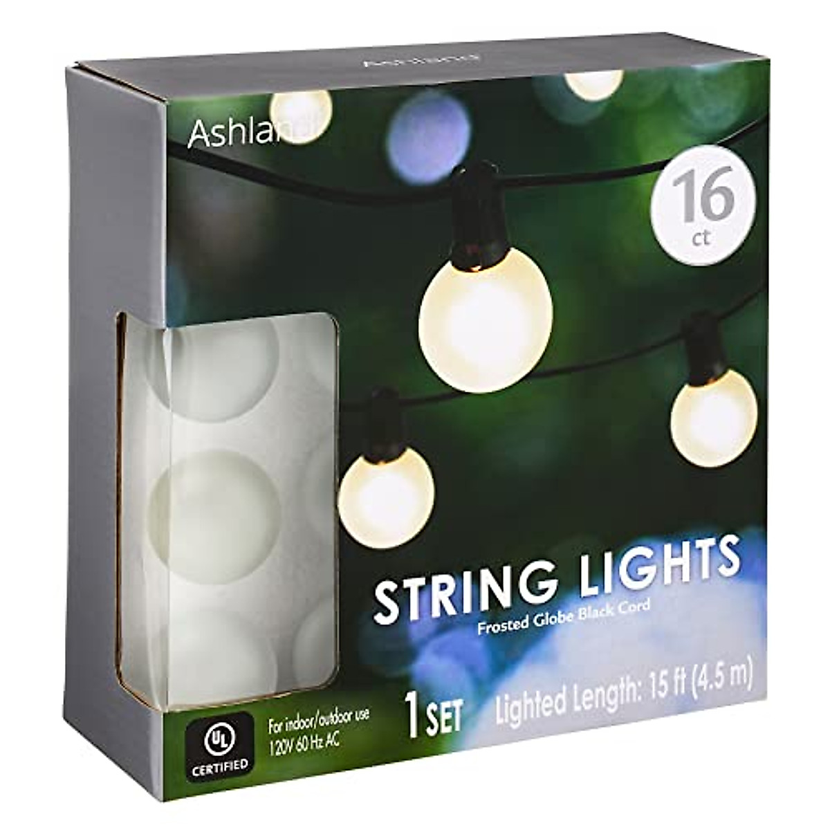 Ashland Michaels Bulk 8 Pack: 16ct. Frosted Globe String Lights