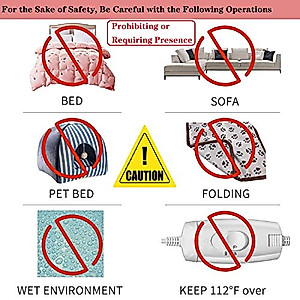 XXL Large Dog Bed Outdoor or Home,Electric Heating Mat for Dog House Crate Pad for Small Medium Pet Cat Puppy Waterproof Easy Clean Long Chew Proof Cord Gray,34inx21in,30-60W