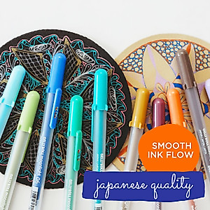 SAKURA Gelly Roll Moonlight 10 Gel Pens - Bold Ink Pen for Journaling, Art, or Drawing - Gray & Opaque Ink - Bold Line - 10 Pack