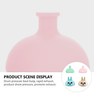 DOITOOL Pressure Drum Massage, 4Pcs Sputum Remover Silicone Palm Chest Percussion Cup Mom Palm Cup Pressure Drum Massage Cup for Burping Expectoration Problem