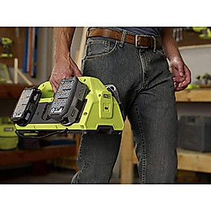 Best Tools Ryobi 18-Volt ONE+ 6-Port Dual Chemistry IntelliPort SUPERCHARGER with USB Port P135