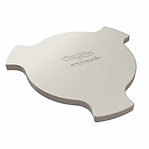 Char-Griller 6201 AKORN Smokin Ceramic Smoking Stone, 15”L x 15”W x 1”H, Ivory