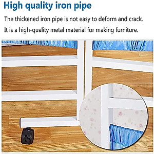 4 Panel Medical Privacy Partition with Wheels, Folding and Rolling Room Divider for Doctor Office Beauty Salon Clinic Hospital Ward (Color : Pink)