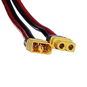 iHaospace XT60 Extension Cable 6FT 12AWG Male to Female for for RC Battery Portable Power Station Solar Panel Solar Generator
