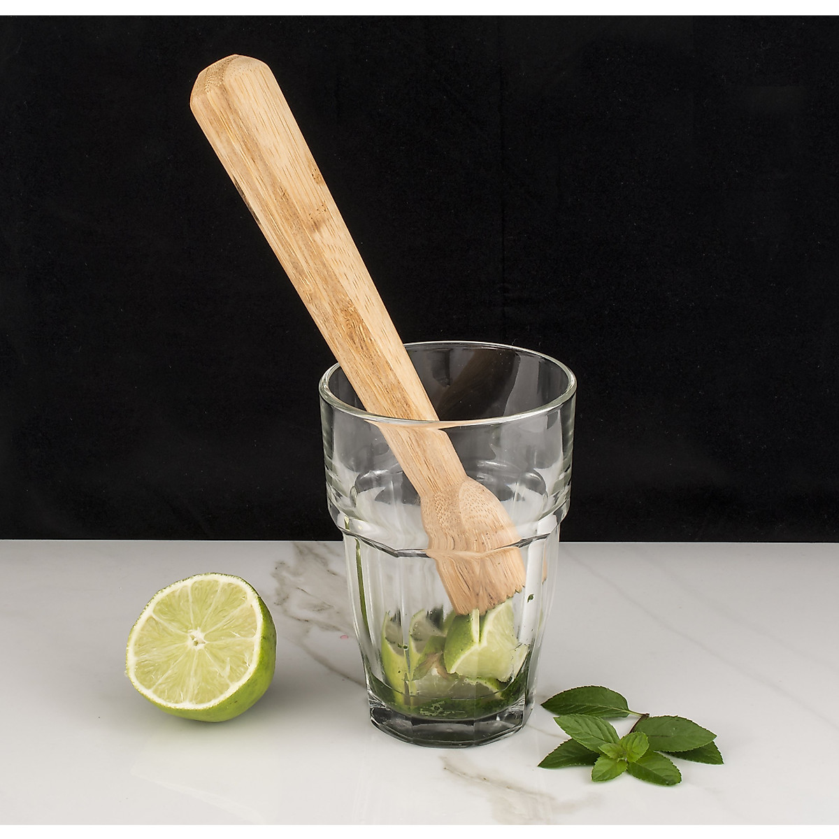 HIC Kitchen Mojito Muddler, Natural Bamboo