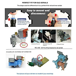 GLOB PRO SOLUTIONS PS11755667 AP6022334 W10420082 CKD1436 Refrigerator Water Valve Replacement for and compatible with Whirlpool Maytag Heavy DUTY