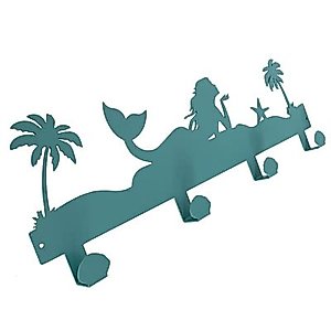 Globe Imports Metal Mermaid Wall Hooks