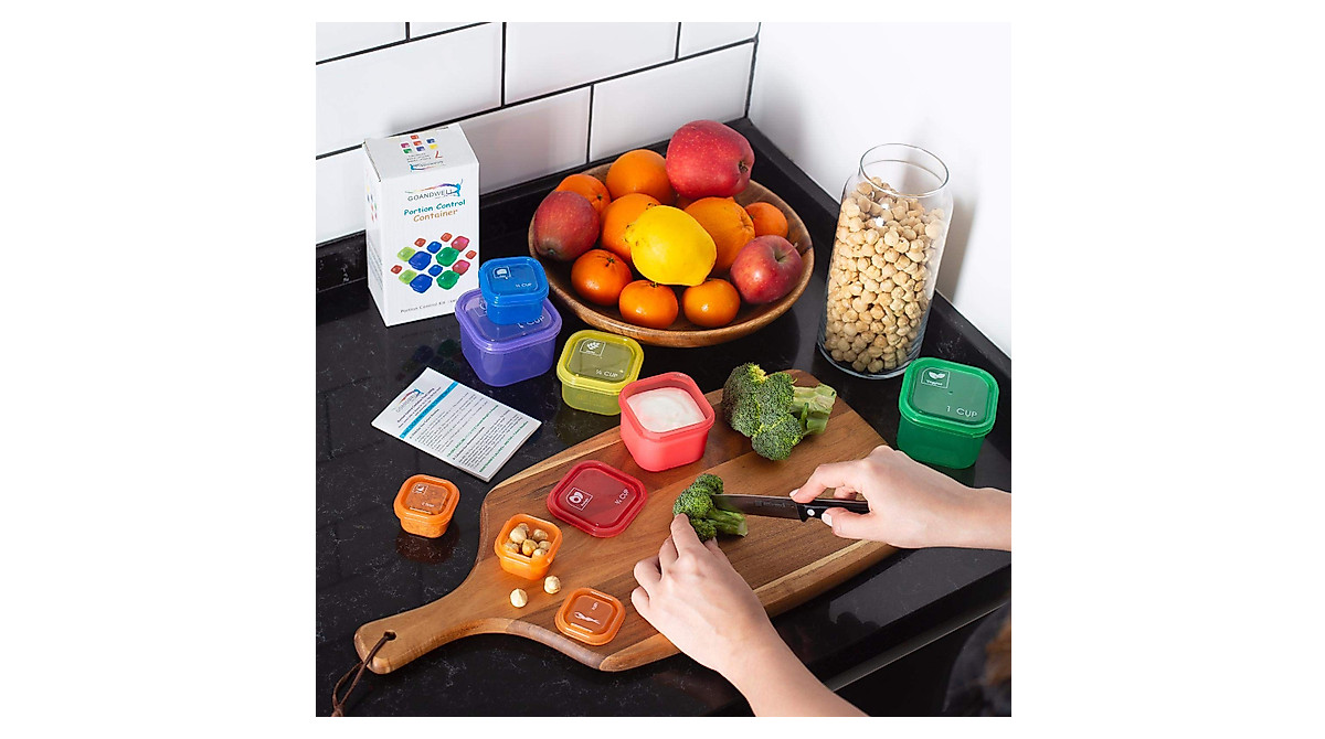 GOANDWELL 21-Day Portion Control Container Kit for Weight Loss