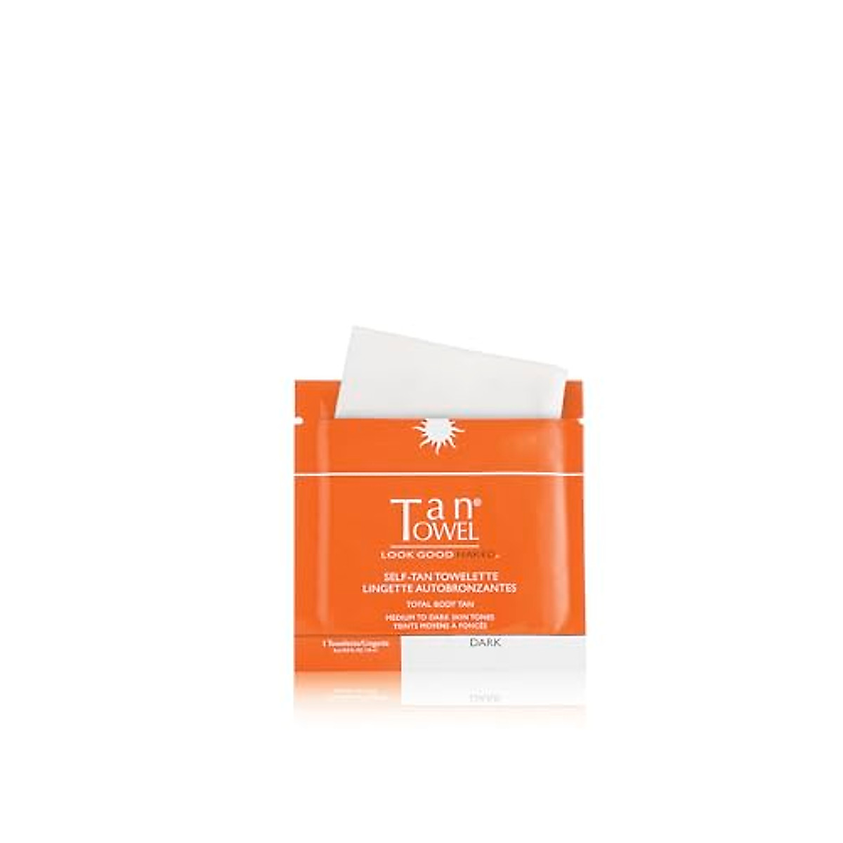 TanTowel Full Body Tan Towelettes - 5 Pack, Dark, 0.5 Fl Oz (Pack of 5)
