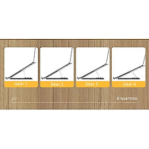 Eripanmio Adjustable Laptop Stand，Upgraded Aluminum Computer Holder Compatible with 10-15.6" Laptops