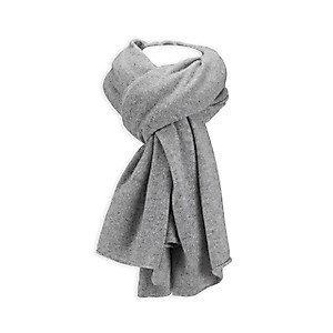 Jet&Bo 100% Pure Cashmere Lightweight Travel Wrap, Shawl & Scarf Gray, Storage Bag + Gift Box