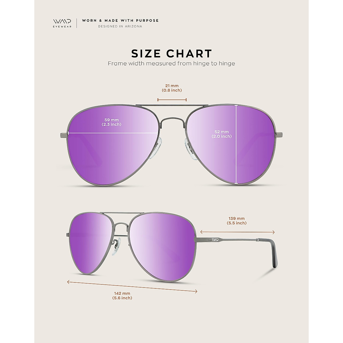 WearMe Pro - Polarized Pilot Style Classic Aviator Sunglasses (Brown Frame/Gradient Brown Lens)