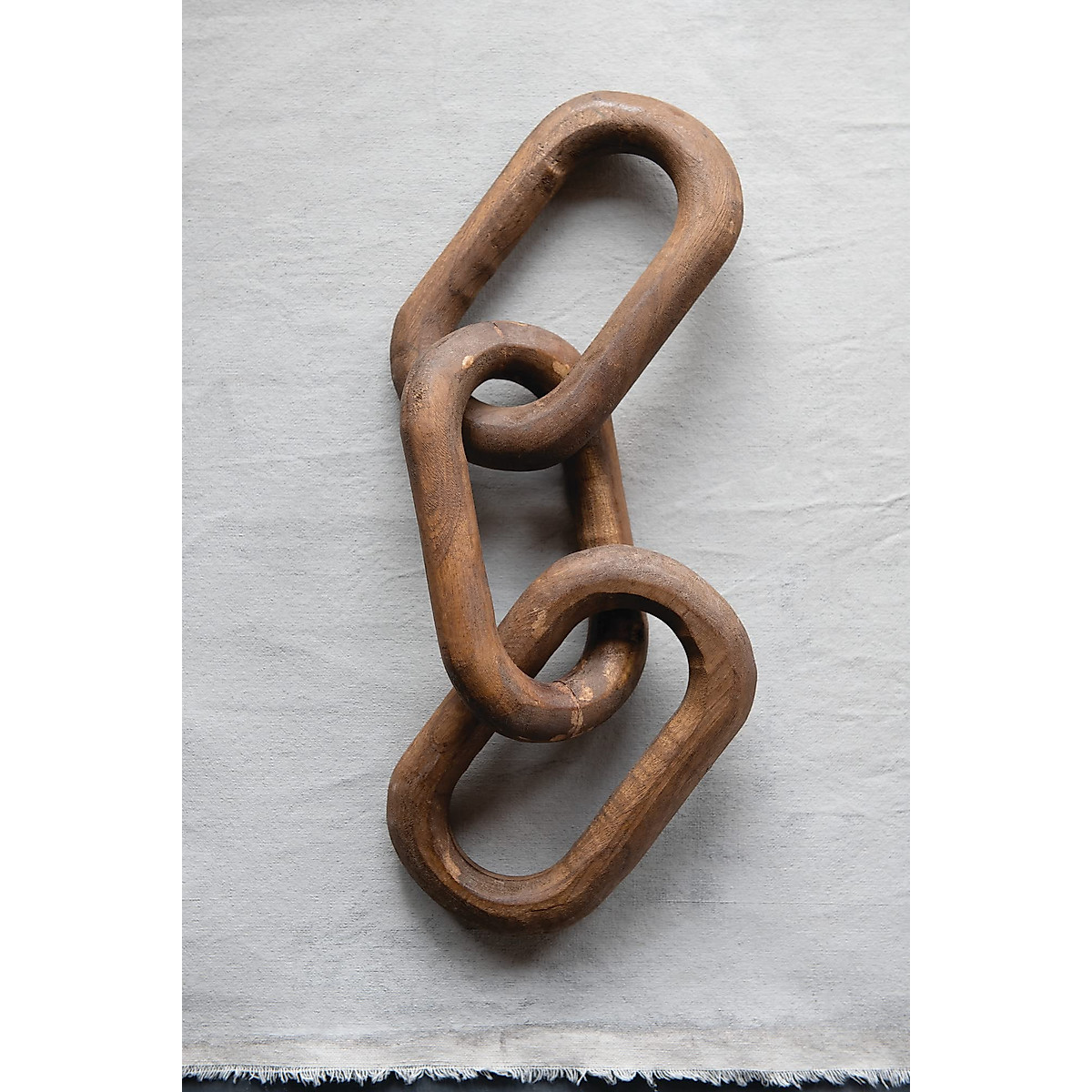Creative Co-Op Reclaimed Wood 3 Links Chain, Natural