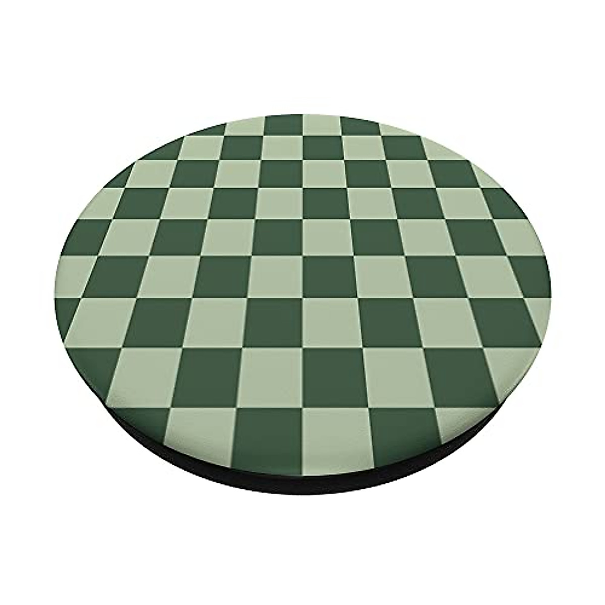 Sage Green Checkered Checkerboard Pattern PopSockets Swappable PopGrip