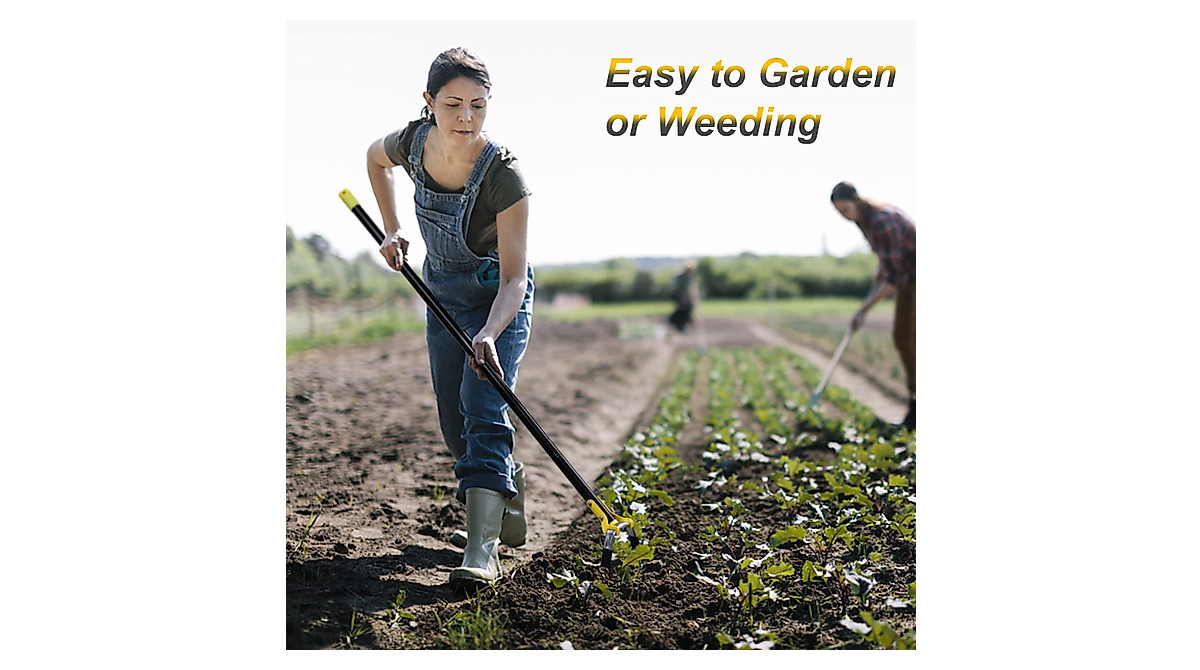 BsBsBest Scuffle Hoe - Adjustable Garden Tool for Weeds