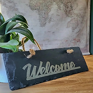 Lingluox 11"x6" 8 Pack Black Slate Cheese Board with Natural Edge for Kitchen,Slate Plates Blank Charcuterie Stone Plates for Cake Fruit Meat Appetizers Dried Fruits Display Chalkboard.