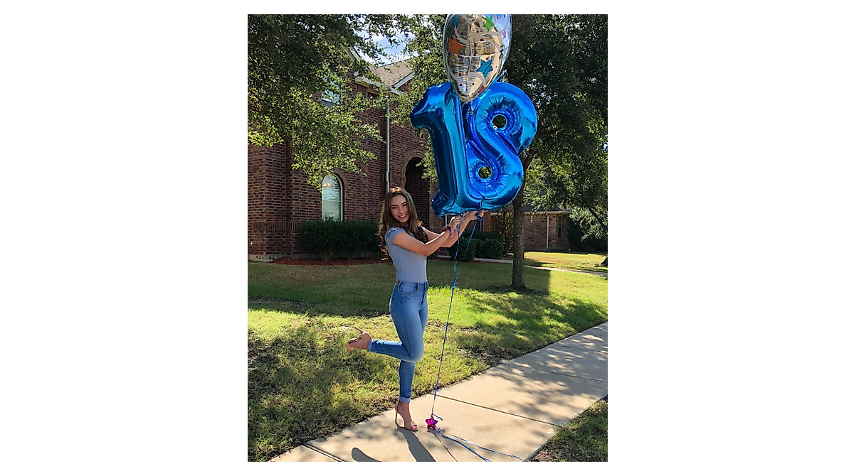 40 Inch Navy Blue Number Balloon for Birthdays