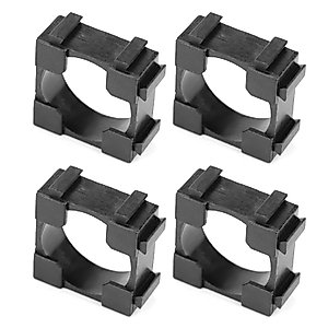 Walfront 100PCS Li ion Battery Holder Stand Cylindrical Battery Pack Bracket Battery Holder/Organizer - 18.4mm / 0.7in Hole Diameter