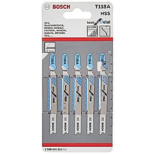 Bosch 2608631507 Jigsaw Blade T118 A 3 Pcs